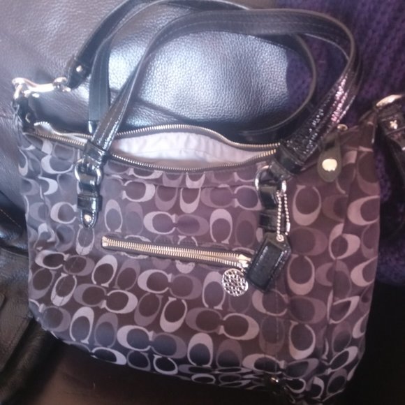 Coach | Bags | Blkslv Coach Signature Alexandra Bag | Poshmark